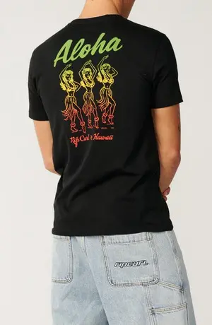 Rip Curl Hawaii Hula Cotton Graphic T-shirt