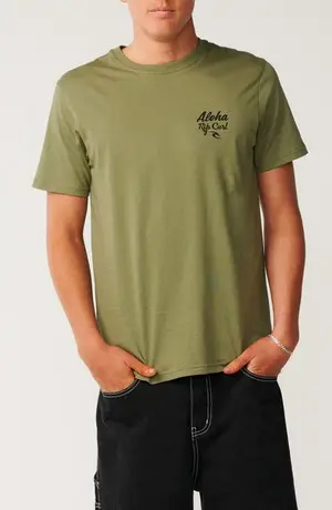 Rip Curl Hawaii Hula Cotton Graphic T-shirt
