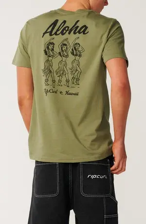 Rip Curl Hawaii Hula Cotton Graphic T-shirt