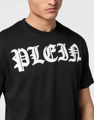 Philipp Plein Round Neck T-shirt Gothic Plein - Black