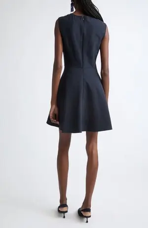 Oscar De La Renta Sleeveless Peony Print Fit & Flare Dress