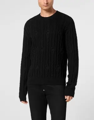 Philipp Plein Pullover Round Neck - Black