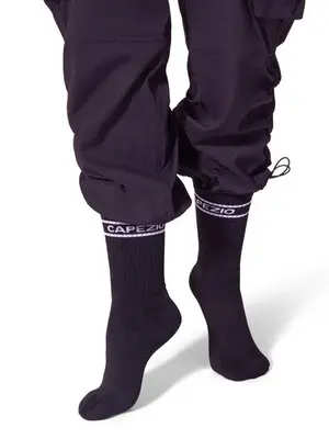 CAPEZIO Varsity Crew Sock - Black