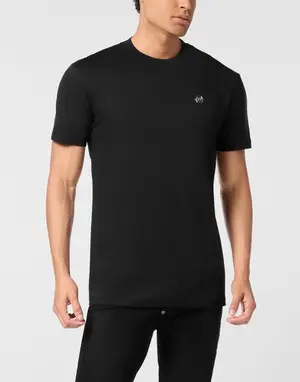 Philipp Plein Round Neck T-shirt Hexagon Men Black