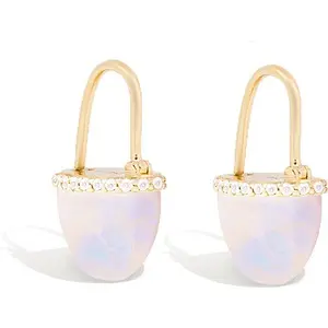 CAMPBELL + CHARLOTTE Found Cap Huggie Earring - Rainbow Moonstone