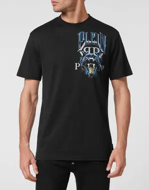 Philipp Plein T-shirt Round Neck Men Black/blue