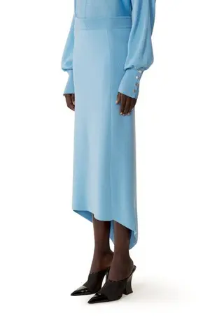 LANVIN Buttoned Long Skirt In Merino Wool