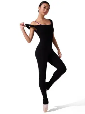 CAPEZIO Full Length Romper - Black