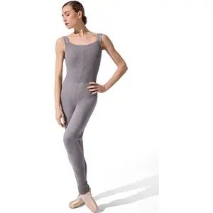 CAPEZIO Full Length Romper Medium Grey
