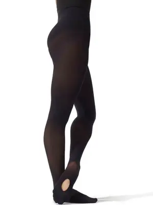 CAPEZIO Capezio Ultra Soft Self Knit Waistband Transition Tights Black