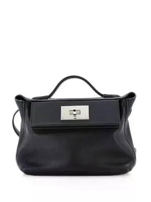 Hermès 24/24 Bag Evercolor With Swift 21 Crossbody Bag - Black