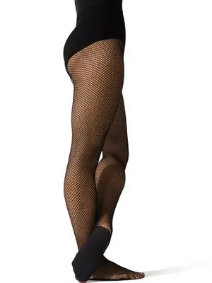 CAPEZIO Professional Fishnet Seamless Tights - Black