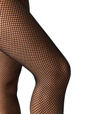 CAPEZIO Professional Fishnet Seamless Tights - Black