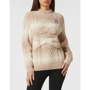 Philipp Plein Skull & Bones Embellished Pullover - White