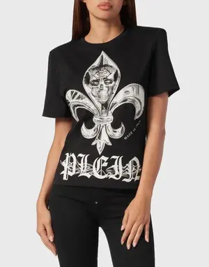 Philipp Plein Embellished Cotton T-shirt