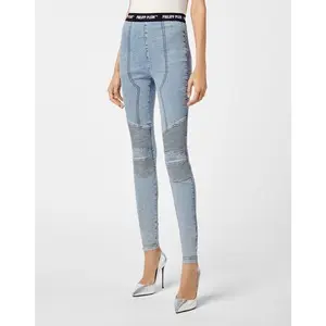 Philipp Plein Super High Waist Jegging - Icefrost