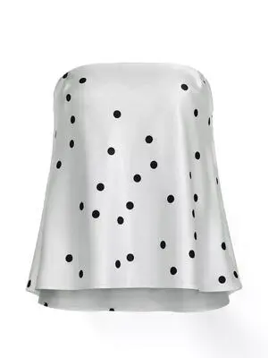 Anna October Electra Polka-dot Top - White