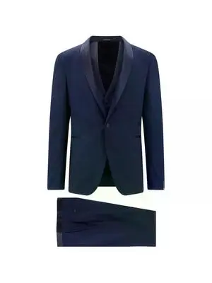 Tagliatore Satin-trim Three-piece Suit