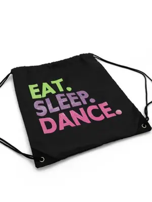 CAPEZIO Eat. Sleep. Dance. Drawstring Bag