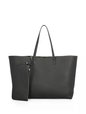 Fendi Medium Roll Cuoio Romano Leather Shopper Bag