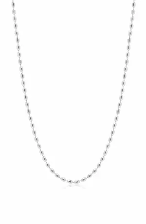 NIALAYA JEWELRY Silver Beaded Chain Necklace - None