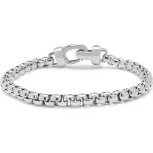 NIALAYA JEWELRY Box Chain Bracelet - Silver