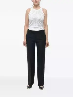 THE ROW Selvie Virgin Wool-blend Trousers - Black