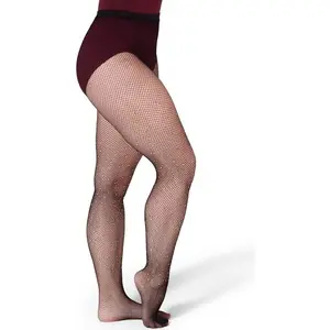 CAPEZIO All-over Rhinestone Fishnet Tights - Black