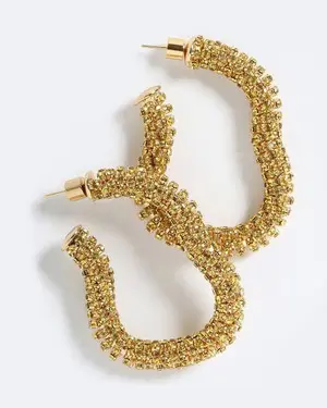 EMMA PILLS Obsession Sparkle Hoop - Gold