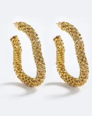 EMMA PILLS Obsession Sparkle Hoop - Gold