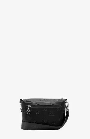 CAVALINHO Embossed Leather Crossbody Bag