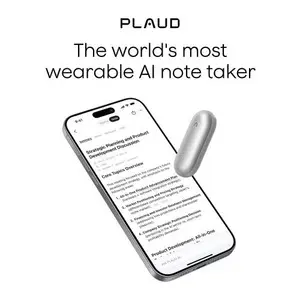 PLAUD Notepin Voice Recorder - Lunar Silver