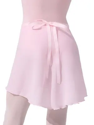 CAPEZIO Georgette Wrap Skirt - Pink