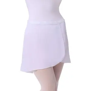 CAPEZIO Georgette Wrap Skirt - White