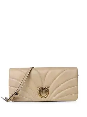 Pinko Quilted Love Birds Clutch Bag