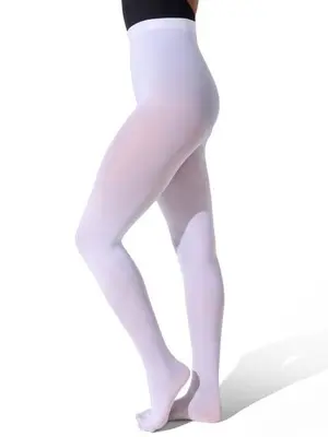 CAPEZIO Classic Footed Tights - White