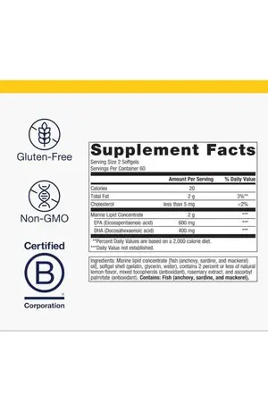 METAGENICS Kaprex Plant-based Joint Support Supplement 20 Softgels