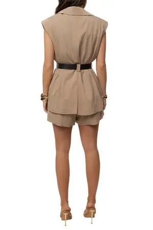 JLUXLABEL Main Agenda Romper - Tan