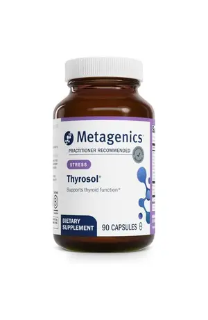 METAGENICS Thyrosol Thyroid Support Supplement With Zinc Selenium And Rhodiola 90 Capsules