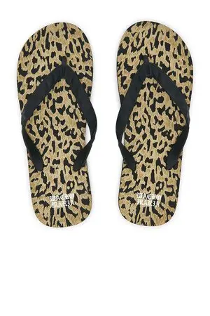 WACKO MARIA Leopard Print Beach Sandals