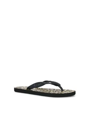 WACKO MARIA Leopard Print Beach Sandals