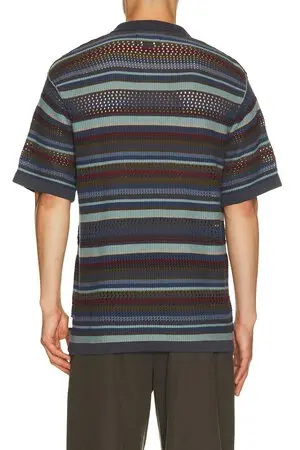 THISISNEVERTHAT Striped Knit Polo