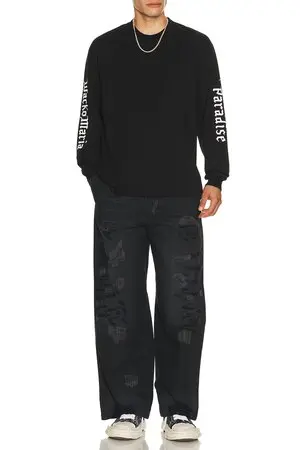 WACKO MARIA Washed Heavy Weight Crew Neck Long Sleeve Tee Shirt Type 1