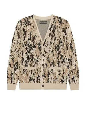 WACKO MARIA Digital Camo Jacquard Cardigan