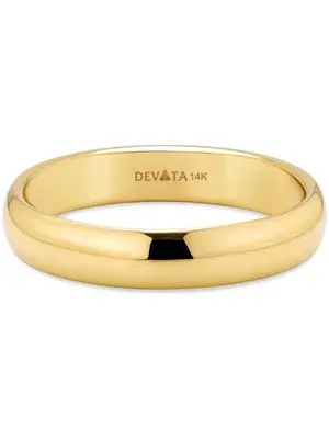 DEVATA 4mm Dome Forever Band Ring In 14k