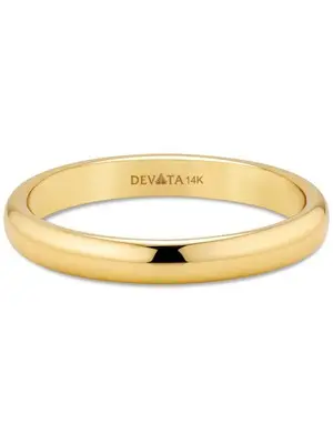 DEVATA 14k Classic Dome Band Ring