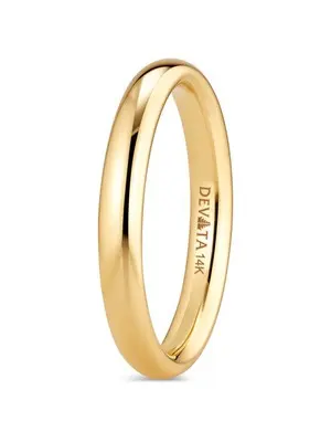 DEVATA 14k Classic Dome Band Ring