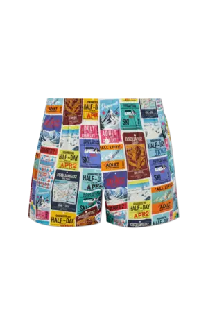 Dsquared2 Cotton Boxers With Print - Multicolour