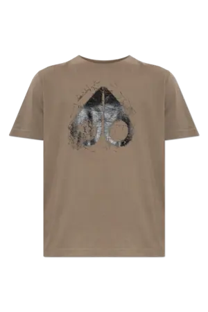 Moose Knuckles T-shirt With Print Brown