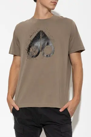 Moose Knuckles T-shirt With Print - Brown